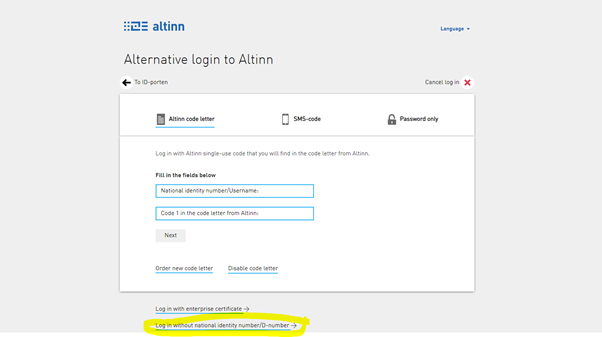 Guide: How to log in to Altinn.no - Finanstilsynet.no